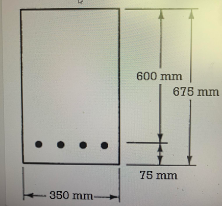 Solved Consider the given beam. Let fy = 420 MPa and fc' = | Chegg.com