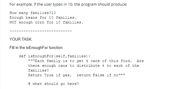Solved Consider a food pantry that distributes canned goods. | Chegg.com