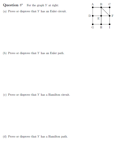 Solved ABC Question 8 For the graph Y at right: (a) Prove or | Chegg.com