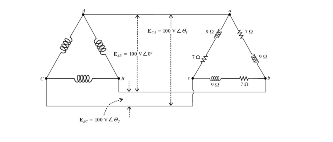 Solved Problem 2 The phase sequence for the ∆-∆ system in | Chegg.com