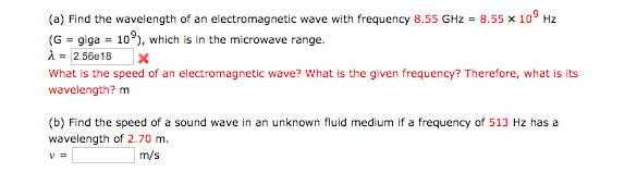 Solved (a) Find the wavelength of an electromagnetic wave | Chegg.com