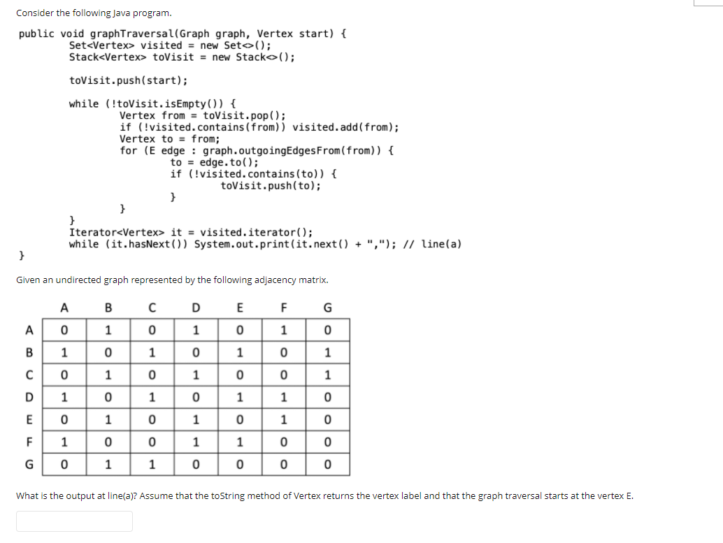 Solved Consider the following Java program. public void | Chegg.com