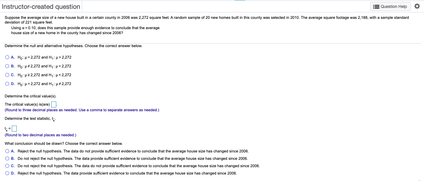 Solved Instructor-created question A Question Help Suppose | Chegg.com