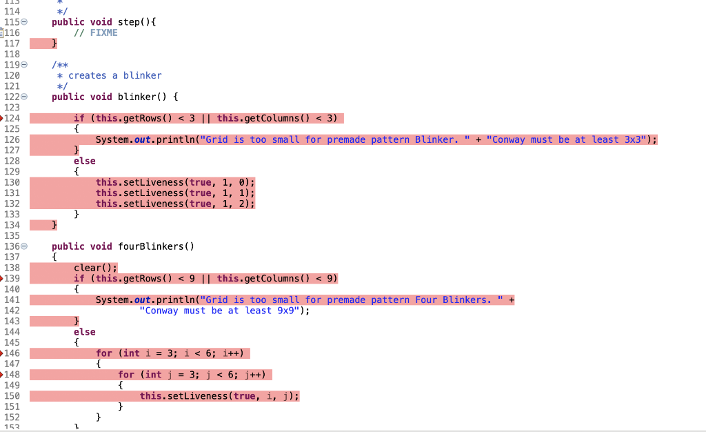 Java Assignment help. Conway's Game of Life is a | Chegg.com