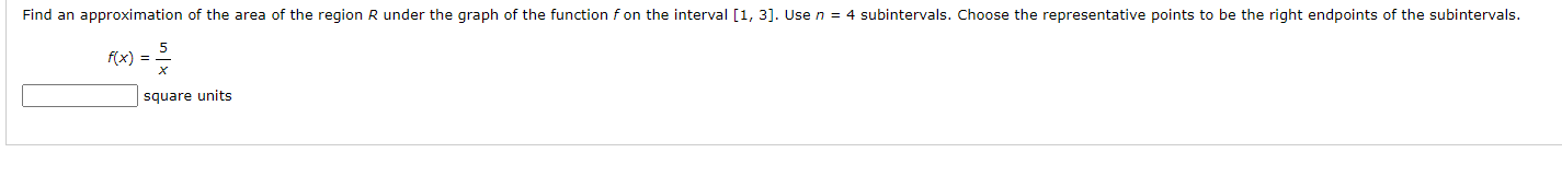 Solved f(x)=x5 square units | Chegg.com