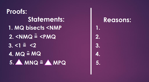 Solved 2. Given: MQ bisects | Chegg.com