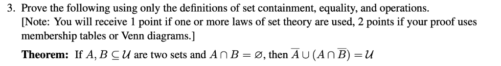 Solved 3. Prove the following using only the definitions of | Chegg.com