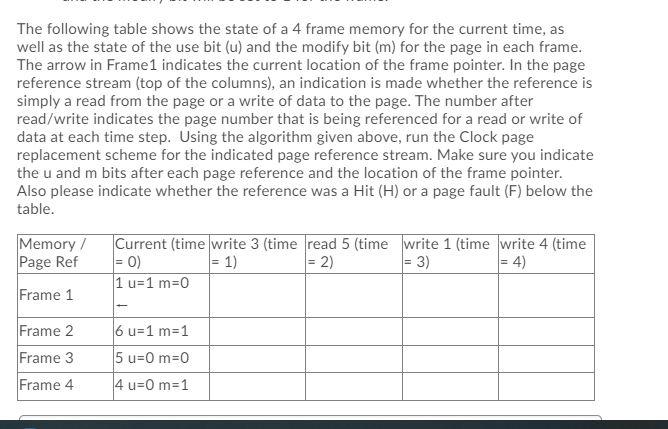 Solved Our textbook discussed the following modified Clock | Chegg.com