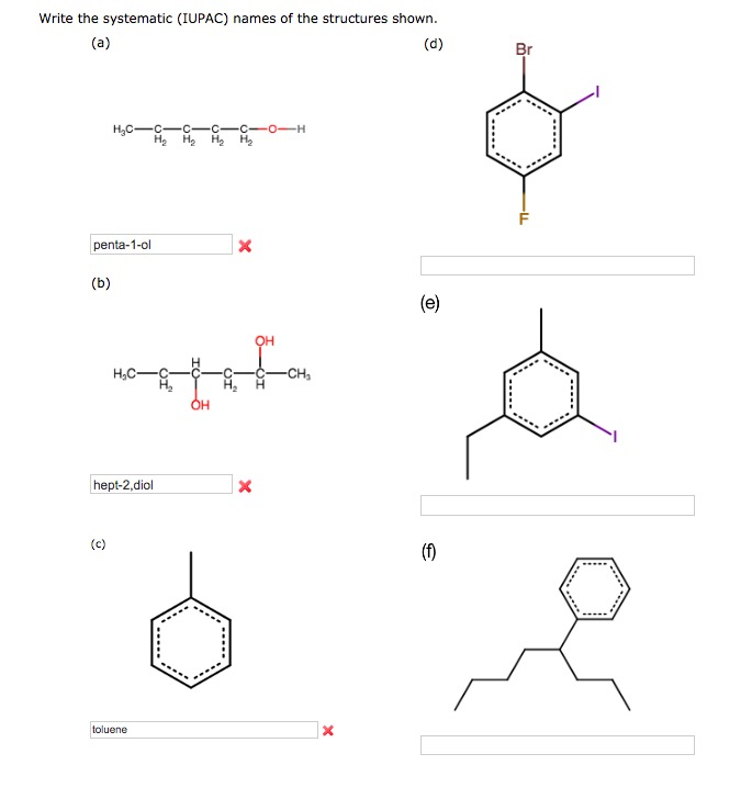 Solved Write the systematic (IUPAC) names of the structures | Chegg.com