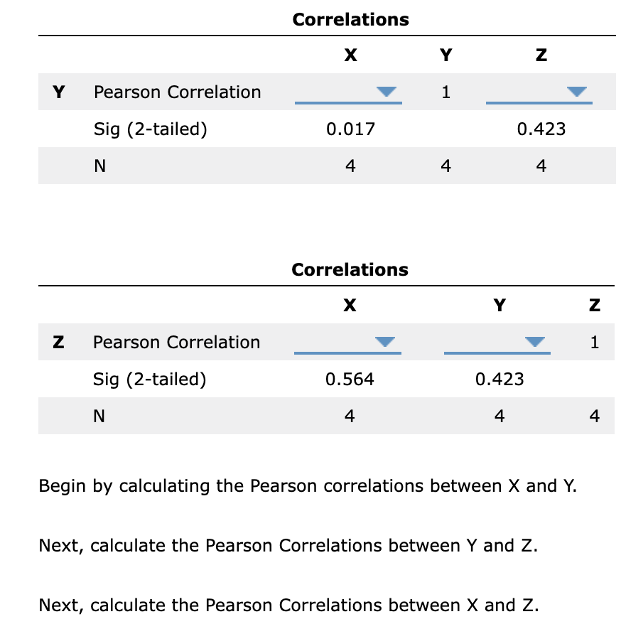 Consider A Data Set Consisting Of Values For Three