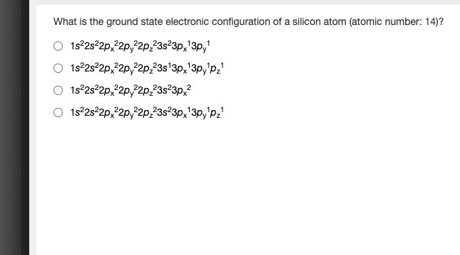 Solved What is the ground state electronic configuration of | Chegg.com