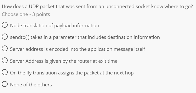 Solved A connection oriented protocol is the same as a | Chegg.com