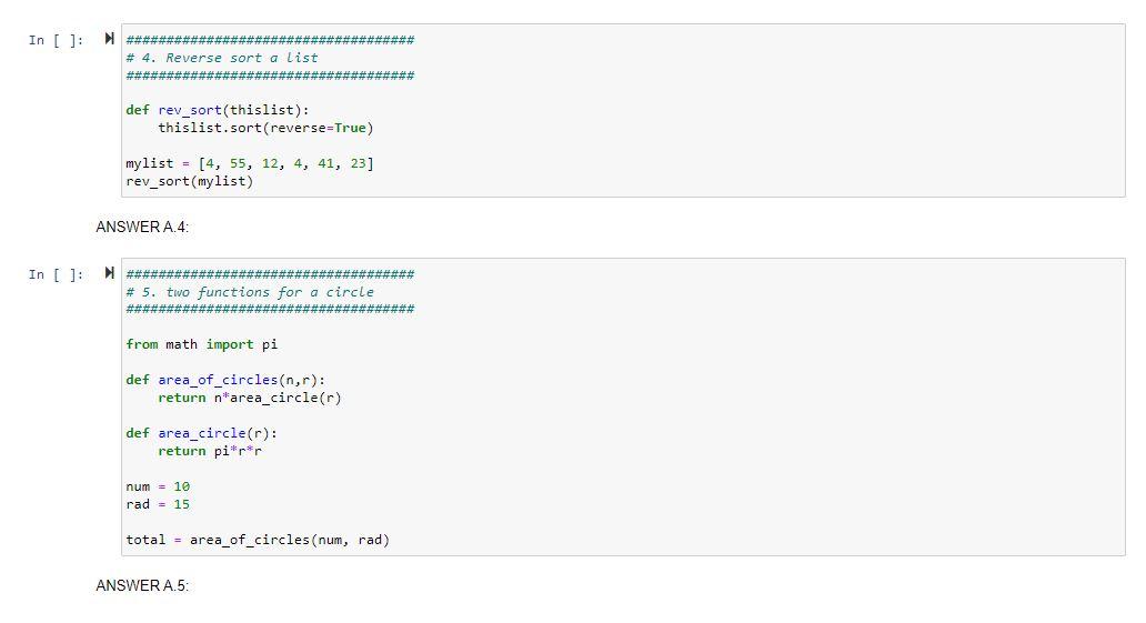 Solved A. Answer if the following functions are Void or | Chegg.com