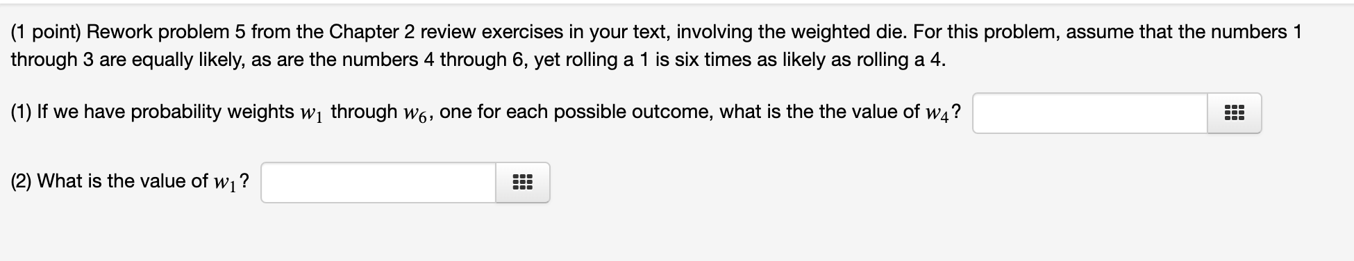 Solved (1 point) Rework problem 5 from the Chapter 2 review | Chegg.com