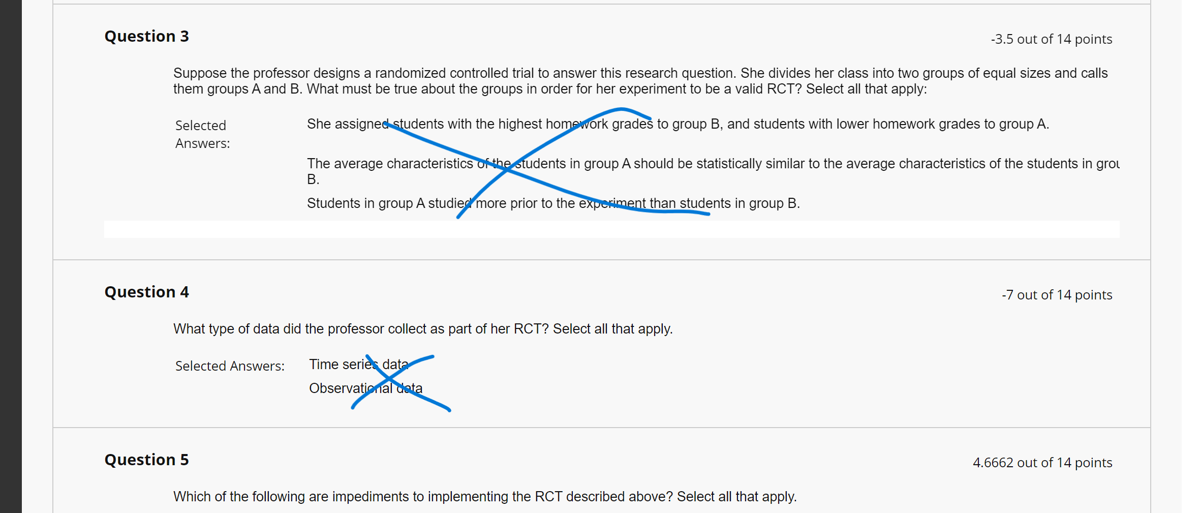 Suppose the professor designs a randomized controlled | Chegg.com