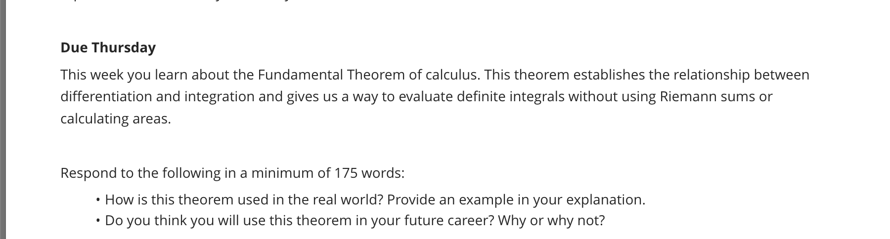 Solved How is this theorem used in the real world? Provide | Chegg.com