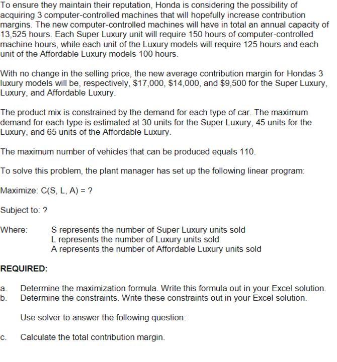 Make Unconstrained Variables Non-Negative Select a | Chegg.com