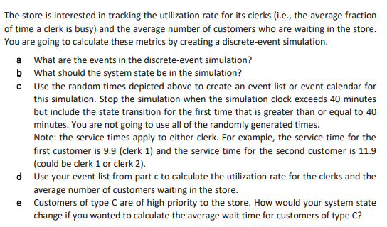 Five types of customers (customer A, B, C, D, or E) | Chegg.com