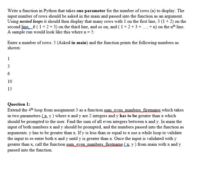 Solved Write A Function In Python That Takes One Parameter 2308