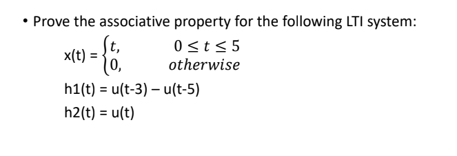 Solved • Prove the associative property for the following | Chegg.com