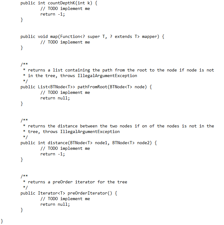 Solved You need to implement the following classes: - | Chegg.com