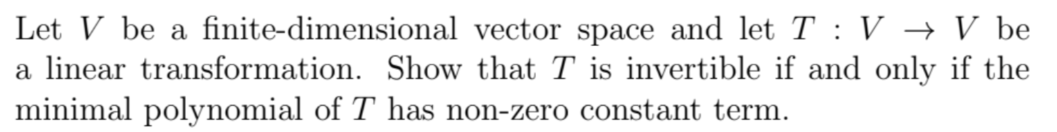 Solved Let V be a finite-dimensional vector space and let | Chegg.com