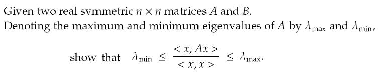 Solved Given two real svmmetric n × n matrices A and B. | Chegg.com