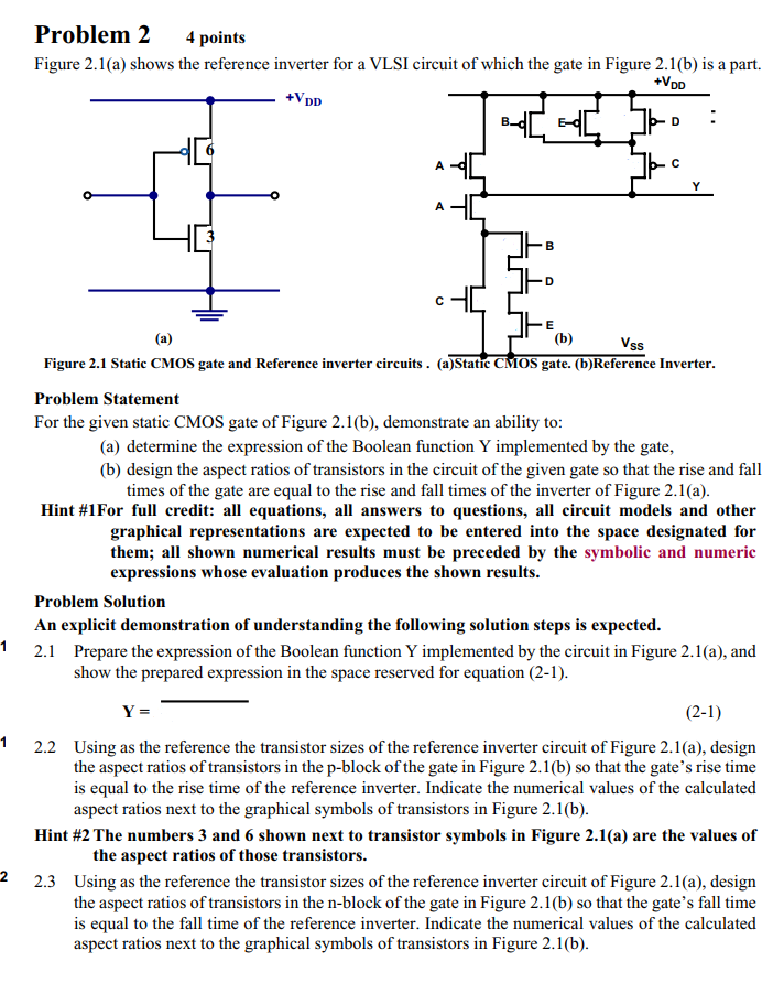 Problem 2 4 points Figure 2.1(a) shows the reference | Chegg.com