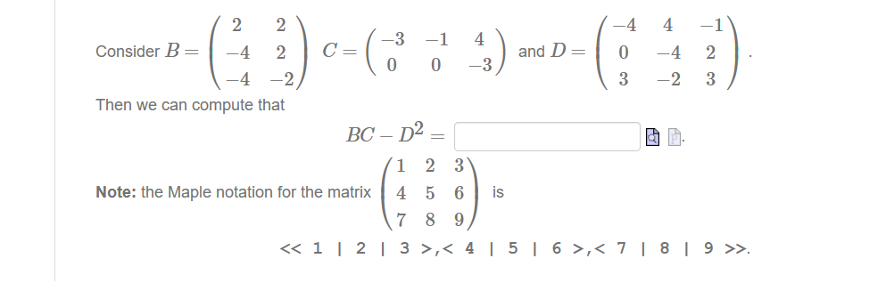 Solved Consider B=⎛⎝⎜2−4−422−2⎞⎠⎟ C=(−30−104−3) and | Chegg.com