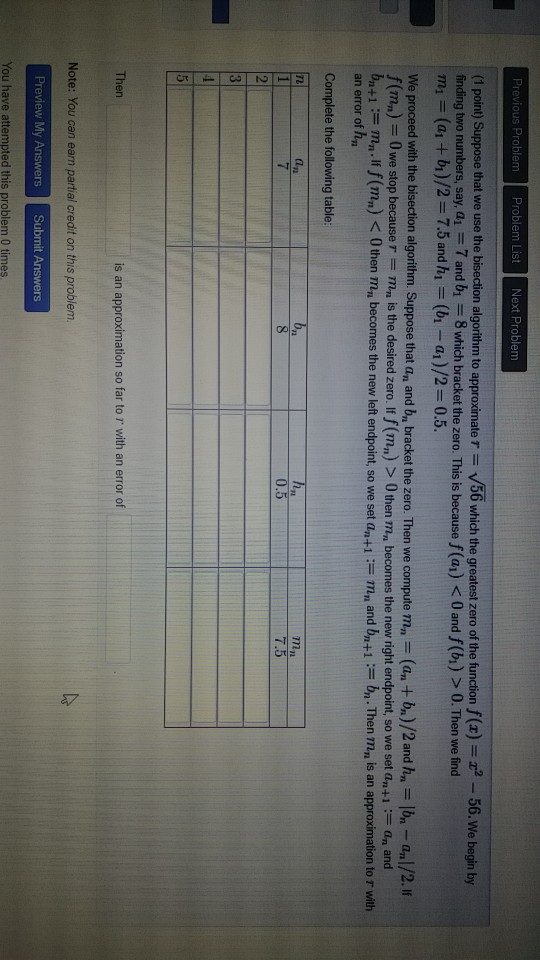 Solved Previous Problem Problem ListNext Problem (1 point) | Chegg.com