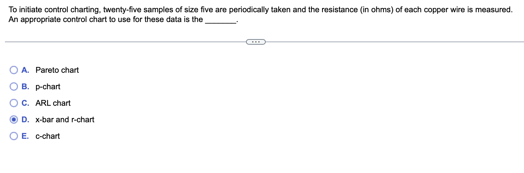 Solved To initiate control charting, twenty-five samples of | Chegg.com