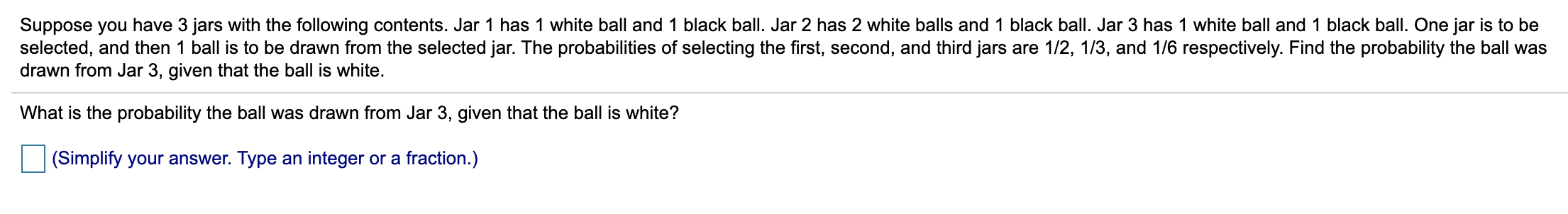 Solved Suppose you have 3 jars with the following contents. | Chegg.com