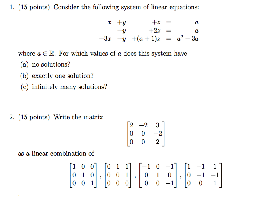 Can A System Of Linear Equations Have Exactly 2 Solutions - Tessshebaylo