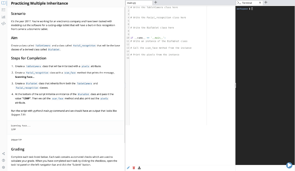 Solved Practicing Multiple Inheritance Python Please Keep