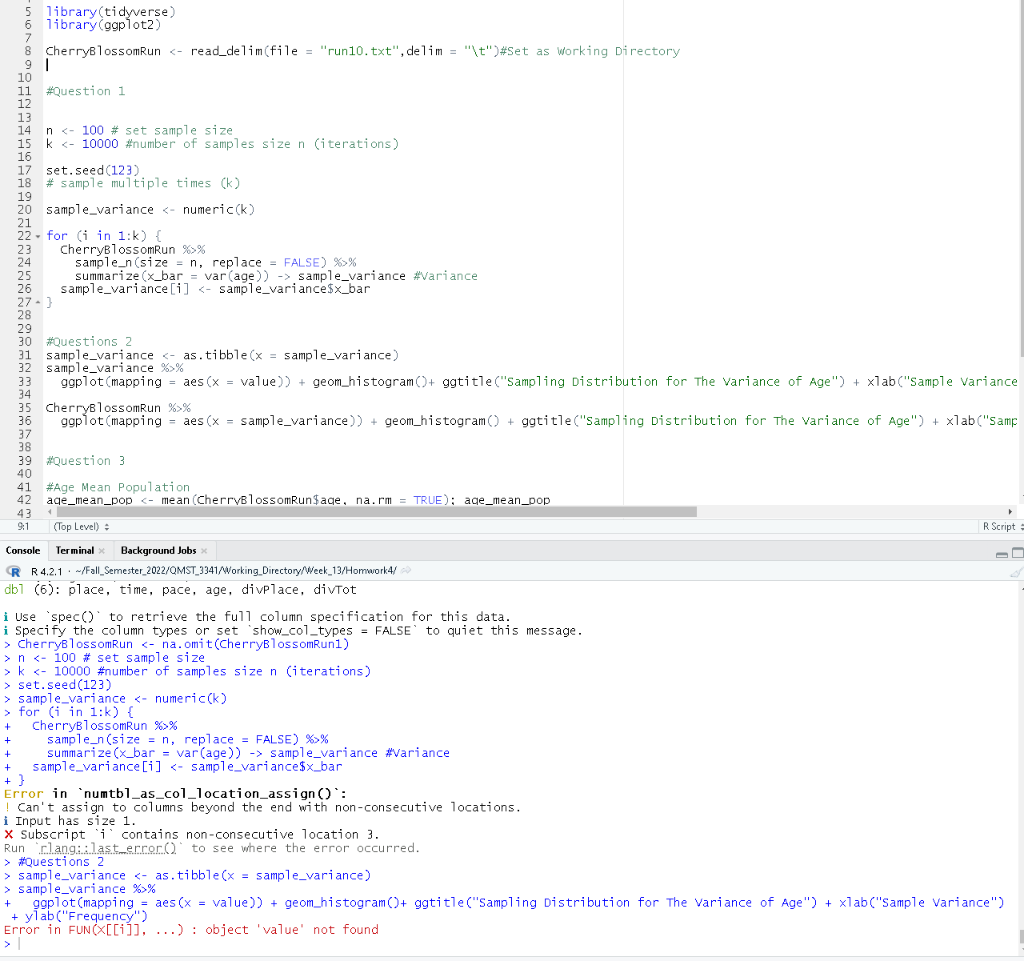 Tasks 1. Use a sample size of 100 and 10,000 samples | Chegg.com