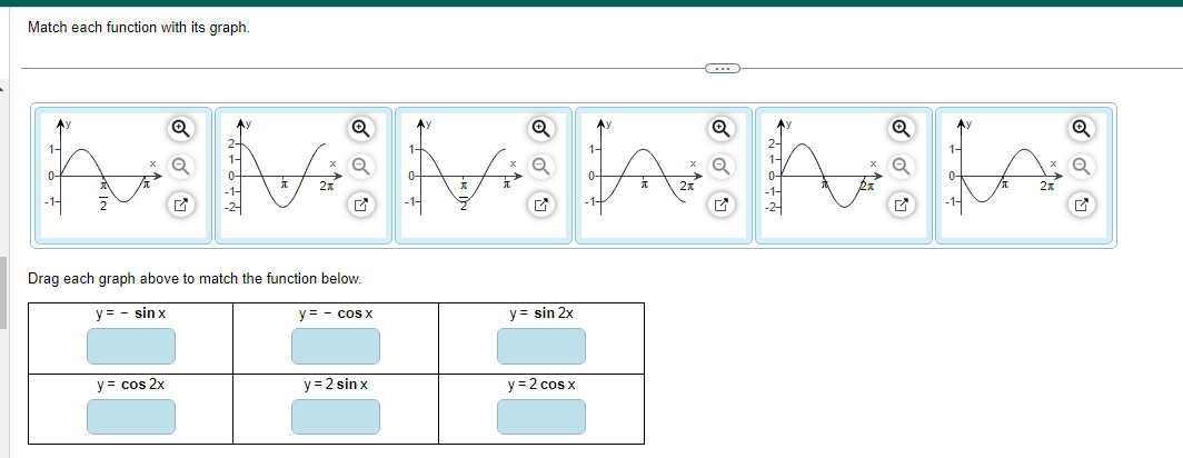 Solved Match each function with its graph. Drag each graph | Chegg.com Solved Match each function with its graph. Drag each graph | Chegg.com