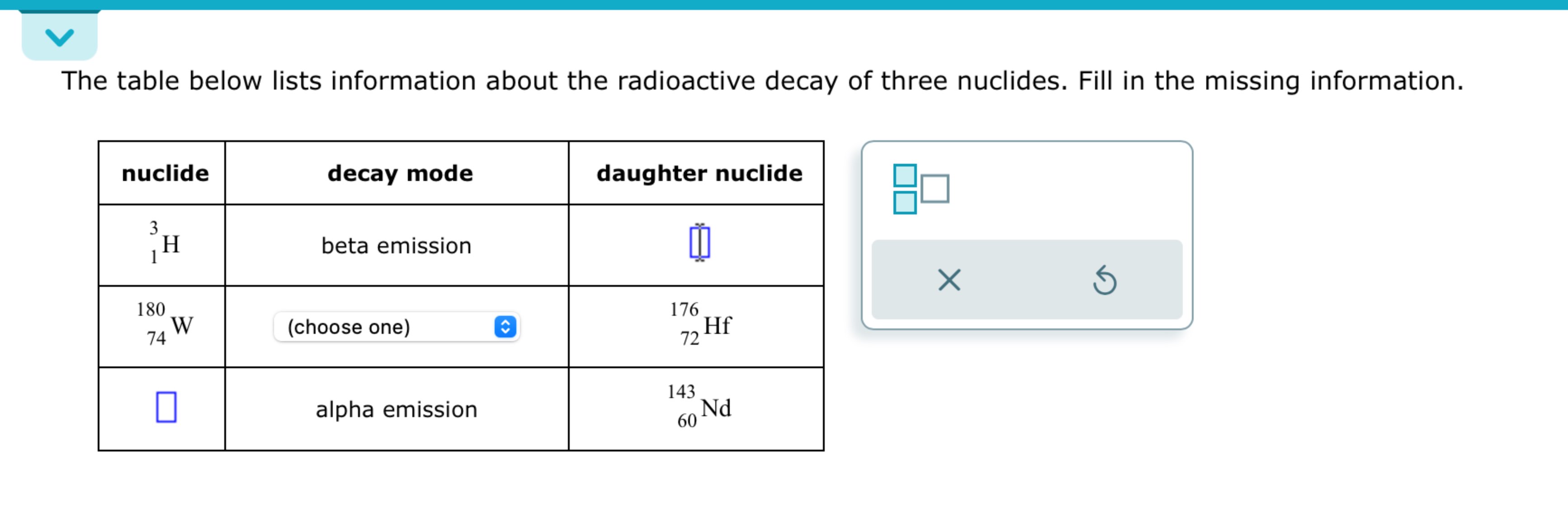 Solved The table below lists information about the | Chegg.com