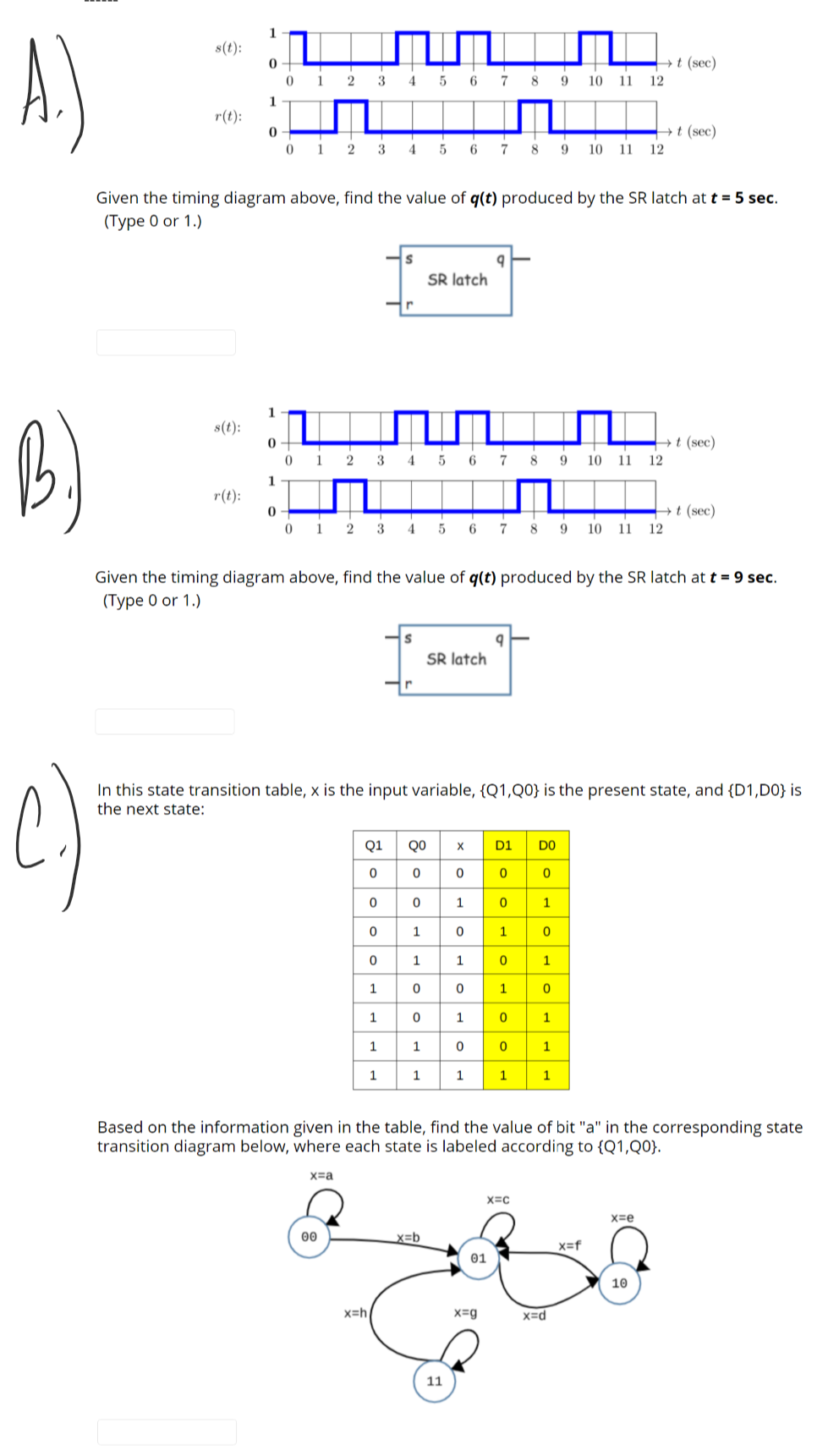 Solved 1 s(t): 0 →t (sec) 10 11 12 0 1 2 3 4 5 6 7 8 9 A 1 | Chegg.com