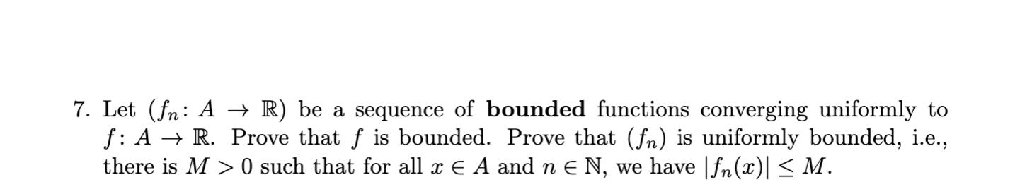 Solved Assume (fn) and (gn) are uniformly convergent | Chegg.com