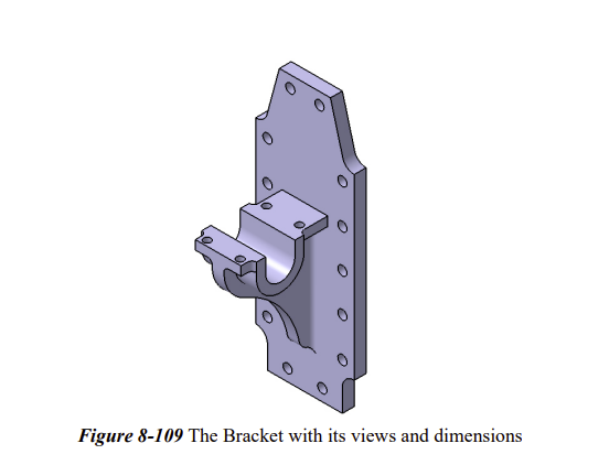 Solved Exercise 1 Create the model of the Bracket shown in | Chegg.com
