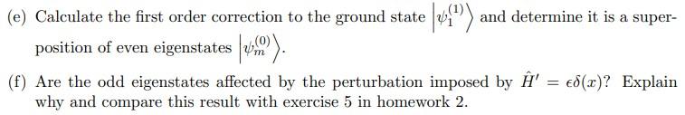 Solved (25 points) Centered infinite square well perturbed | Chegg.com