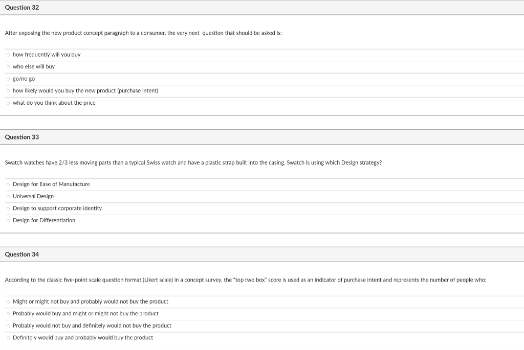Solved After exposing the new product concept paragraph to a | Chegg.com