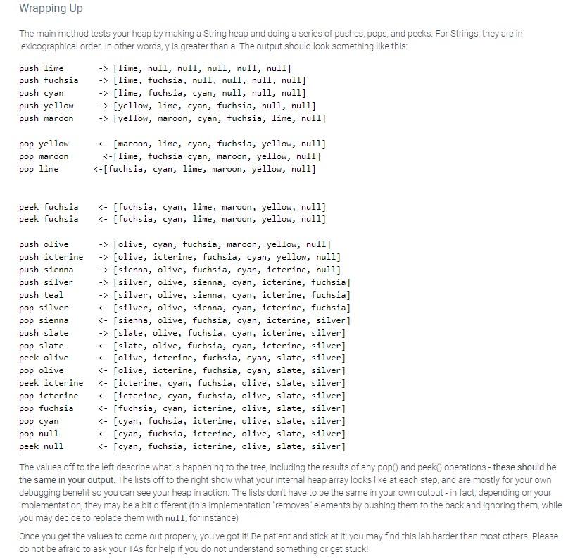 The Heap Structure A very important property of a | Chegg.com