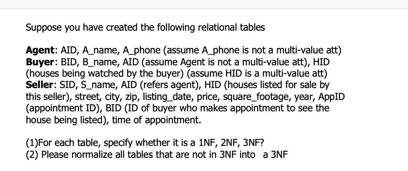 Suppose you have created the following relational | Chegg.com