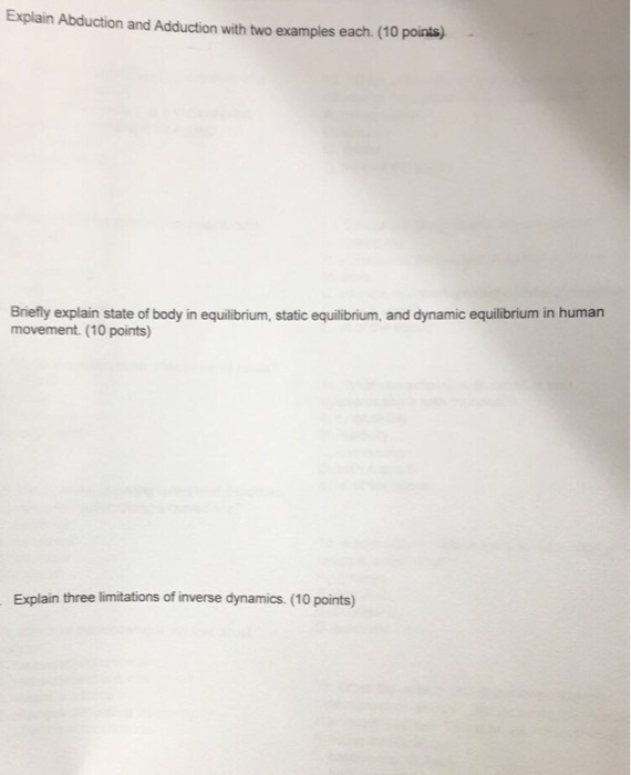 Solved Explain Abduction and Adduction with two examples | Chegg.com