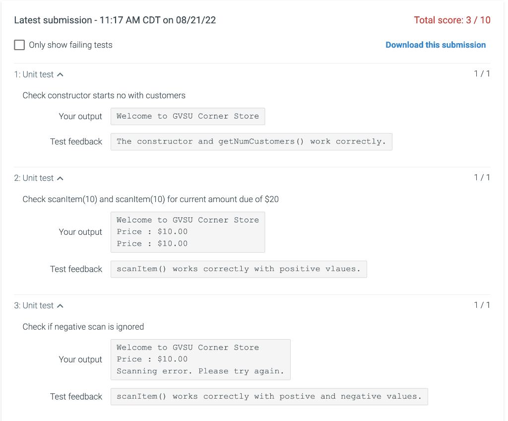 Here paste the code, Need help in JAVA please! class | Chegg.com
