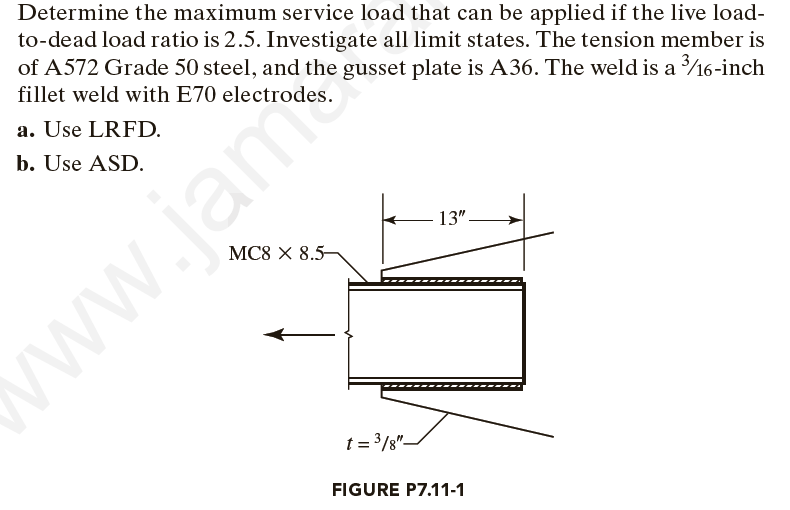 Solved Refer to AISC Manual - Only Part a) Use LRFD - use | Chegg.com