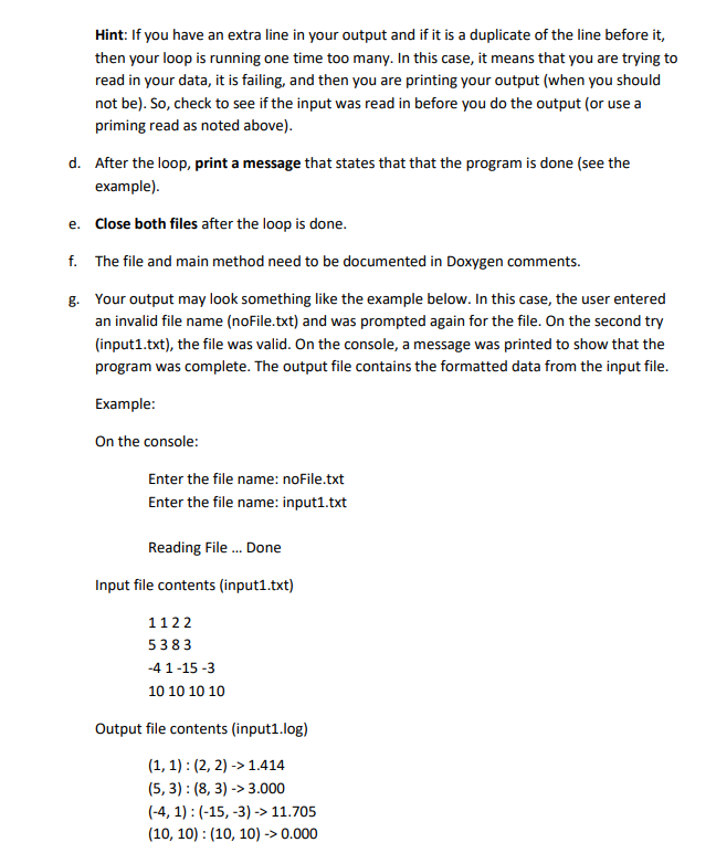 Solved This program will take an input file and transcribe | Chegg.com