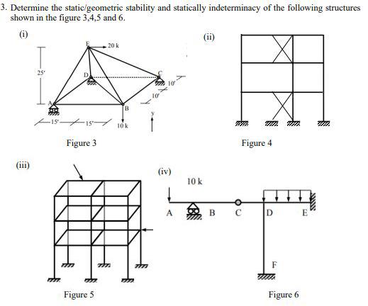 Solved Determine the static/geometric stability and | Chegg.com