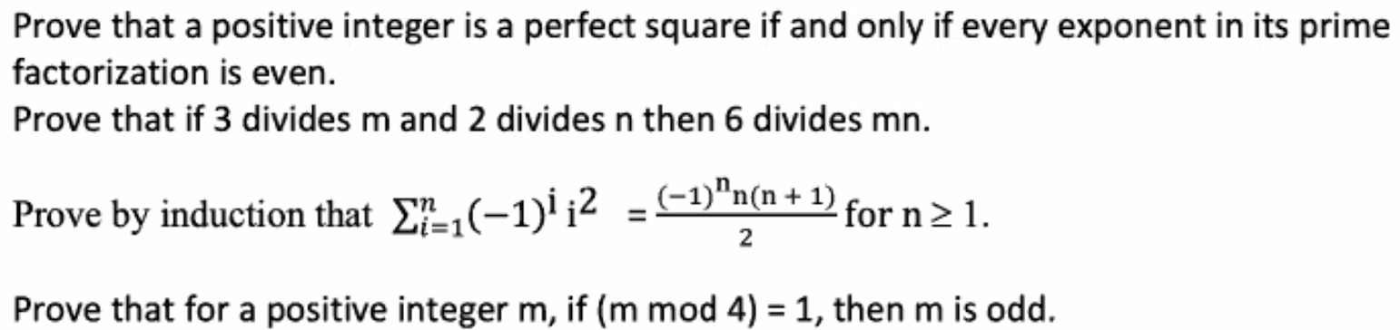 Solved Prove that a positive integer is a perfect square if | Chegg.com
